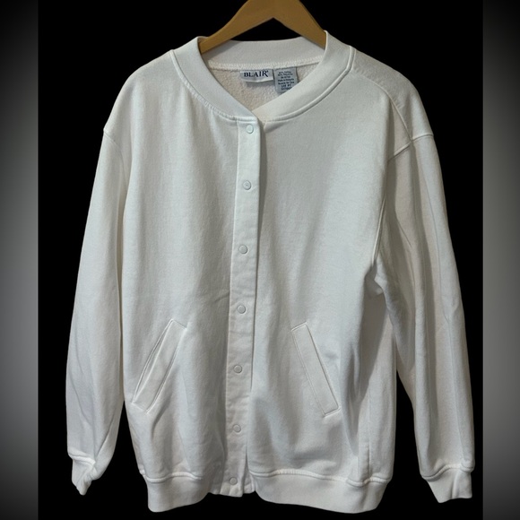 Blair | Jackets & Coats | Blair Fleece Jacket Snap Closure Rib Knit ...